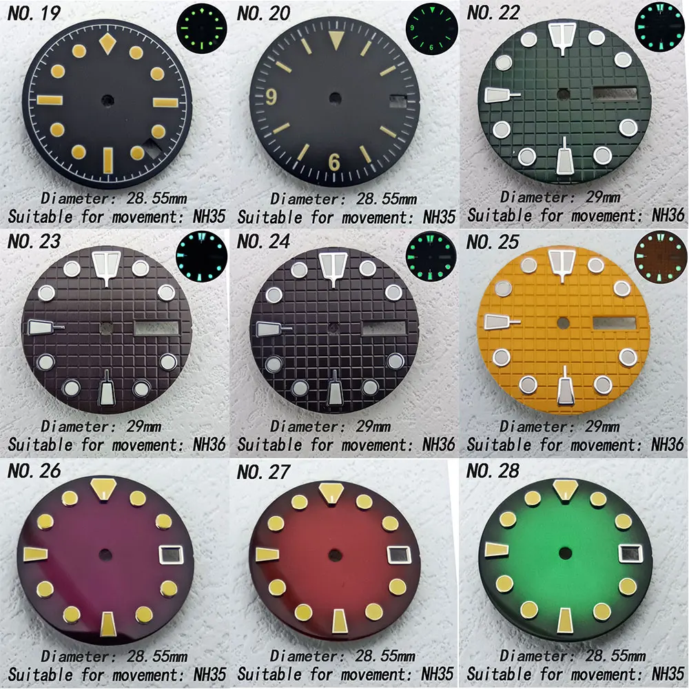 28-5mm-dial-fit-NH35-NH36-series-movement-With-C3-luminous-SKX007 ...