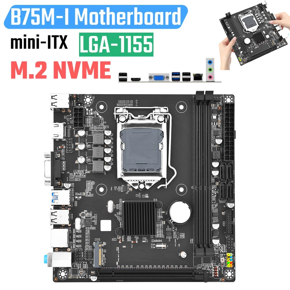B75M-I Mini-ITX Motherboard LGA 1155 Desktop Motherboard Supports DDR3 ...