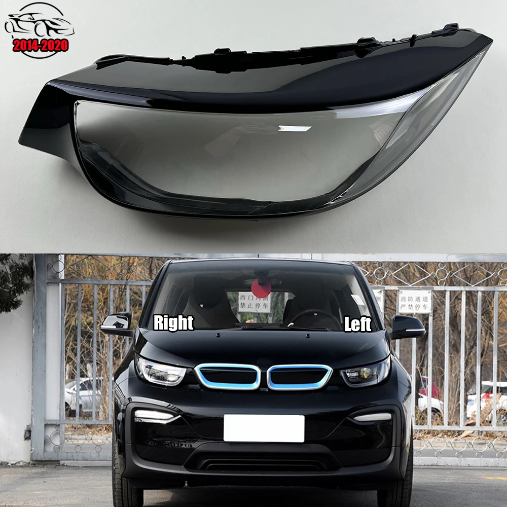 For-BMW-i3-2014-2020-Front-Car-Bright-Head-Light-Shade-Shell-Caps ...