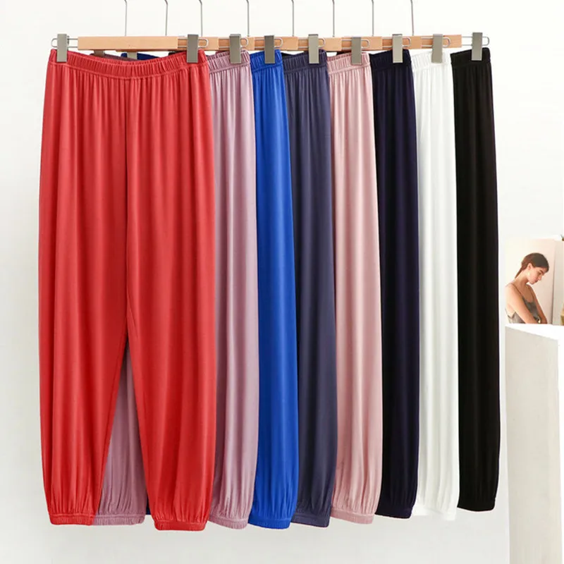 Casual-Modal-Large-Size-Leggings-House-Wear-Pants-Women-s-Spring-Summer ...