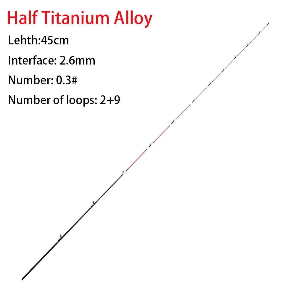 Полутитановый наконечник удочки из углеродного волокна для зимней ...