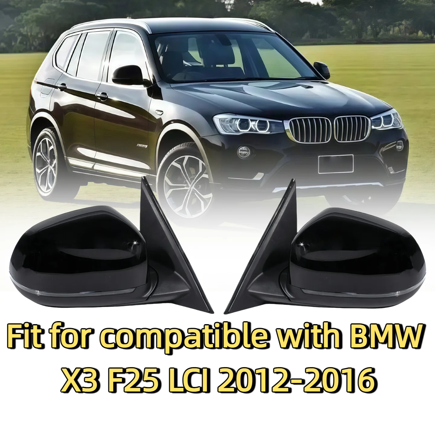 For BMW X3 F25 LCI 2012-2016 Auto Side Mirror Electric Folding Heating Car Accessories Outside ...