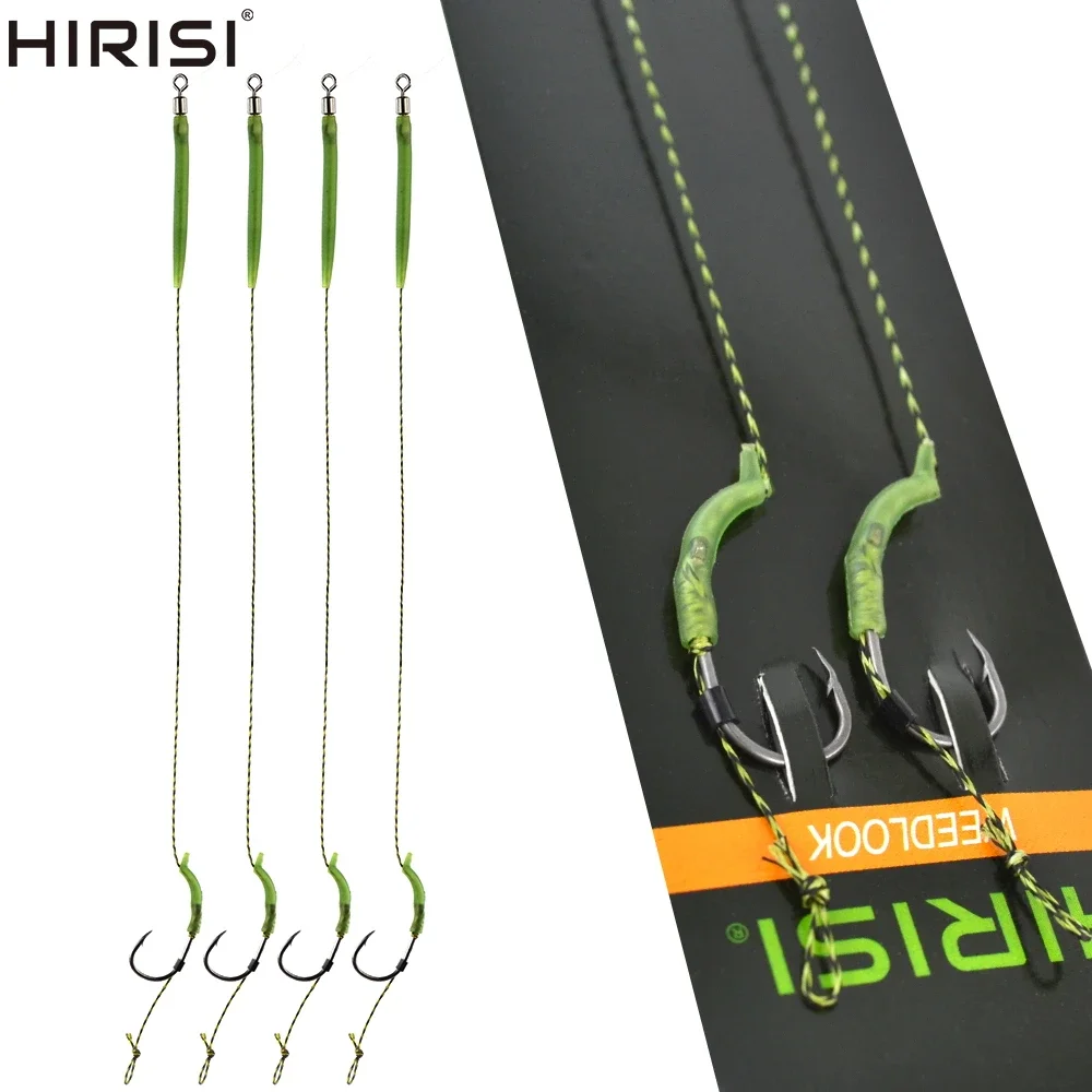 Hirisi-2-Packs-Carp-Fishing-Hair-Rigs-Braided-Line-Thread-Steel-Hook ...