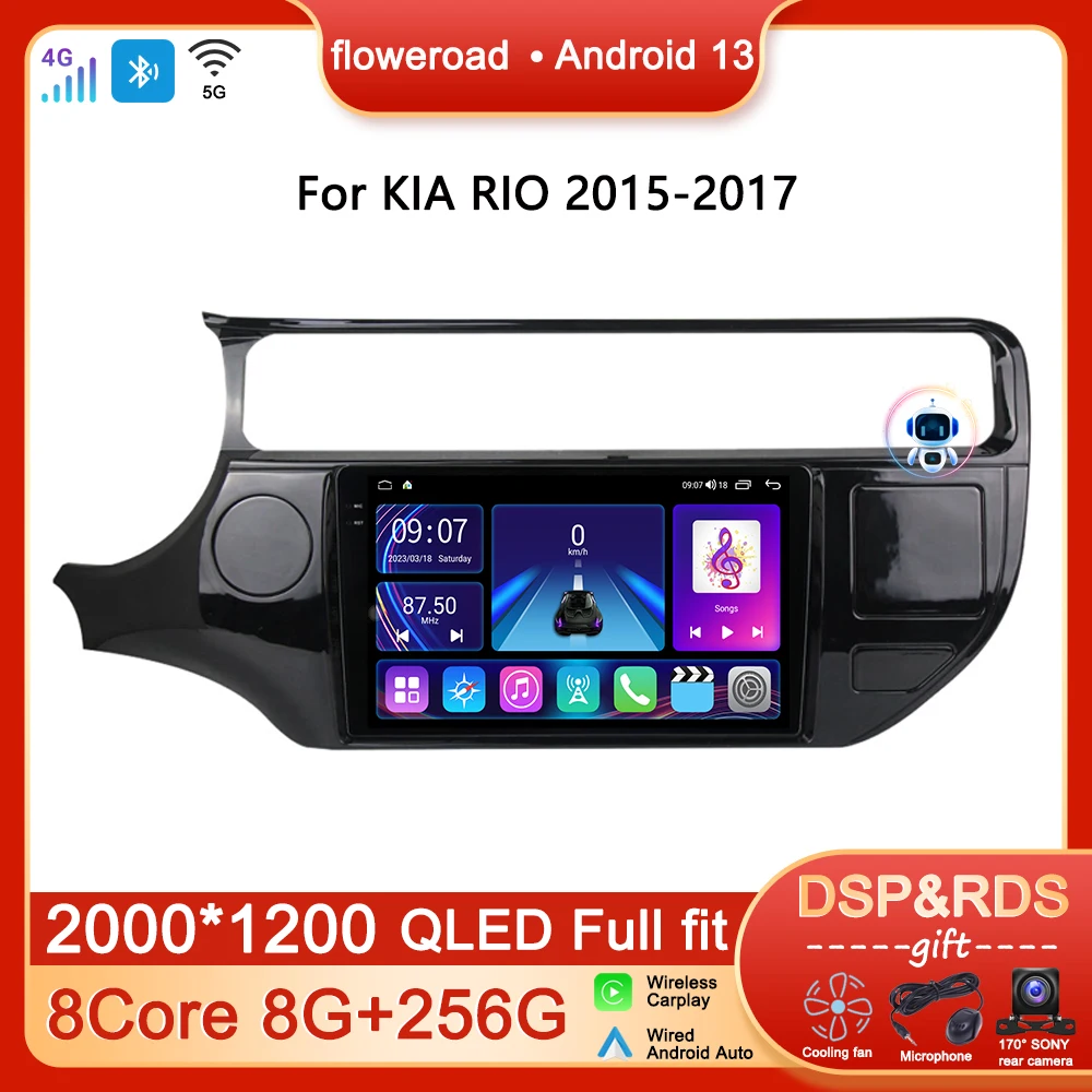 Head-Unit-Carplay-Auto-Android-For-KIA-RIO-2015-2016-2017-Car-Radio ...