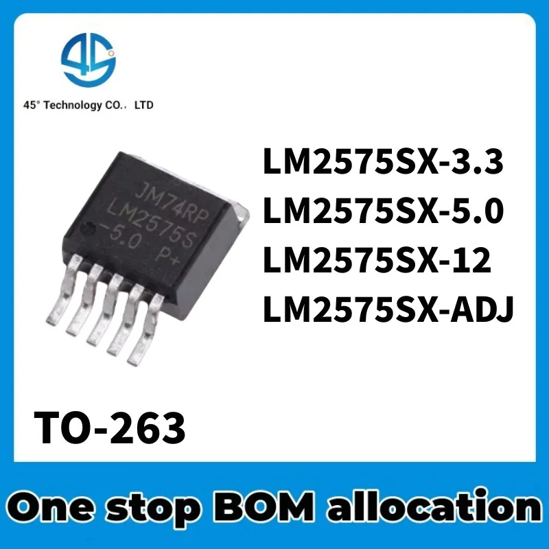 5PCS LM2575SX-5.0 LM2575SX-3.3 LM2575SX-12 LM2575SX-ADJ LM2575SX LM2575S LM2575 TO-263 IC ...