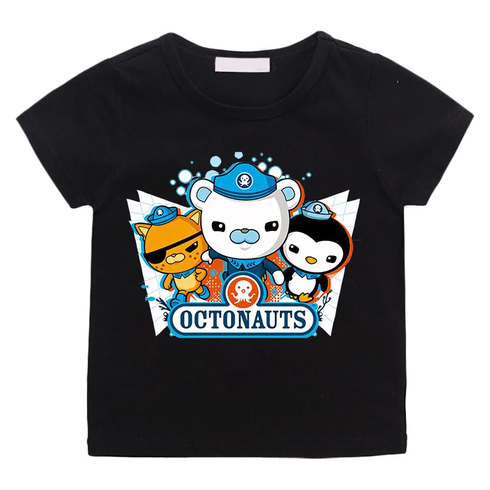 The Octonauts Cartoon Print T-shirt Anime Casual Cute Tee-shirt Pure ...