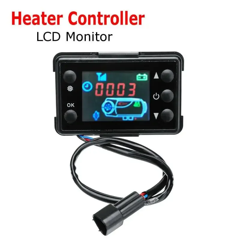 Universal 12V/24V Air Heater Parking Heater Controller Kit LCD Monitor ...