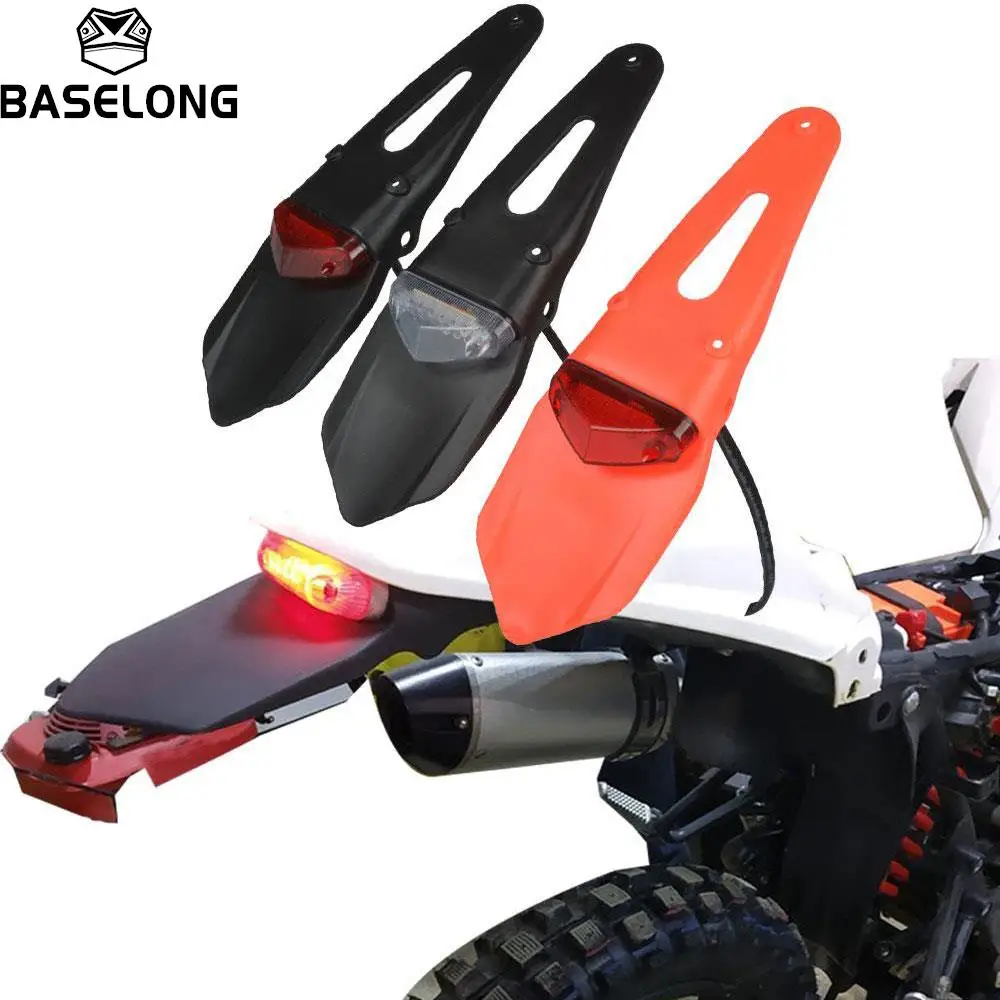 Motocross-Turn-Signal-Rear-Fender-Mudguard-License-Plate-Taillight ...