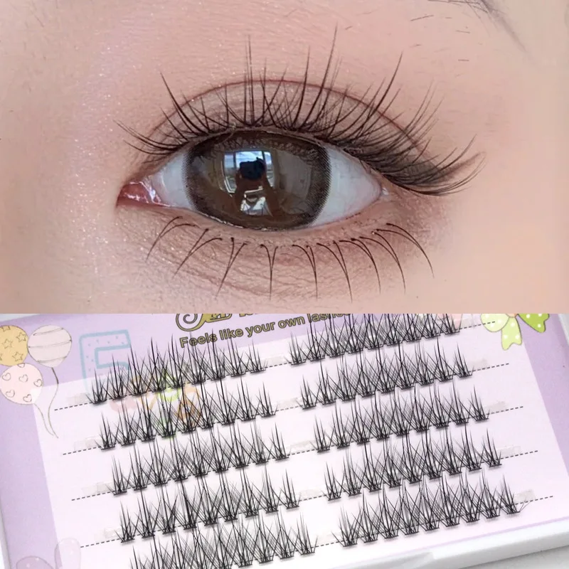 New-Manga-Natural-Cross-False-Eyelashes-Eye-Makeup-Grafted-Eyelashes ...