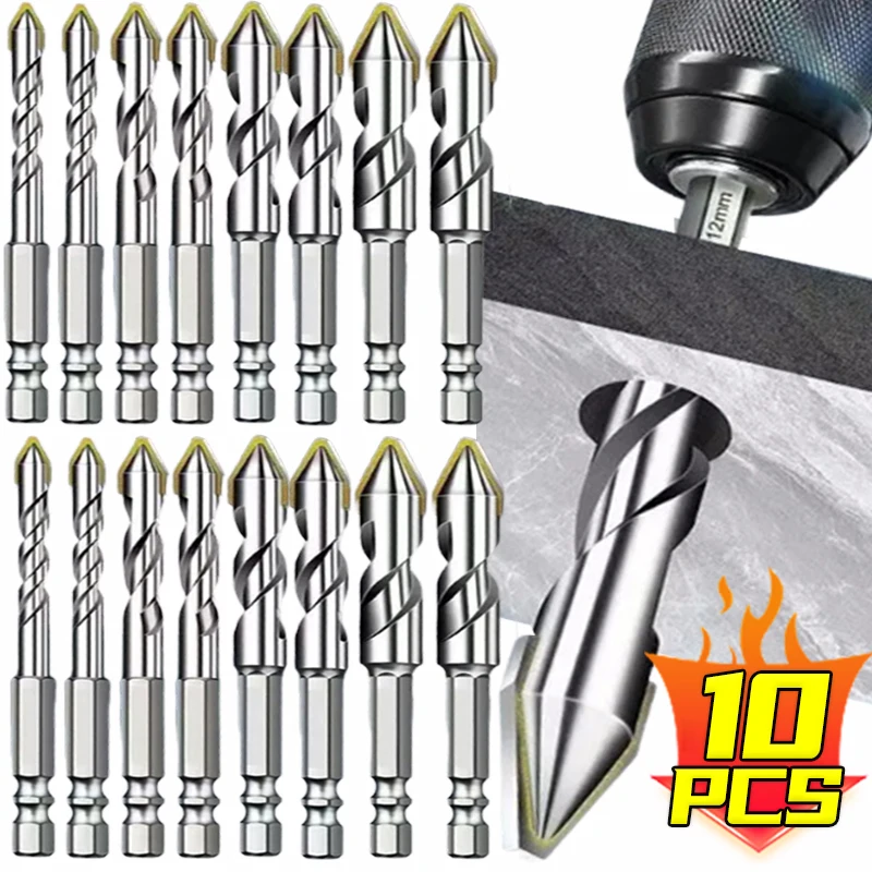 Multifunction Drill Bits 4-Blade Saw Tooth Eccentric Drill Bit Tile ...