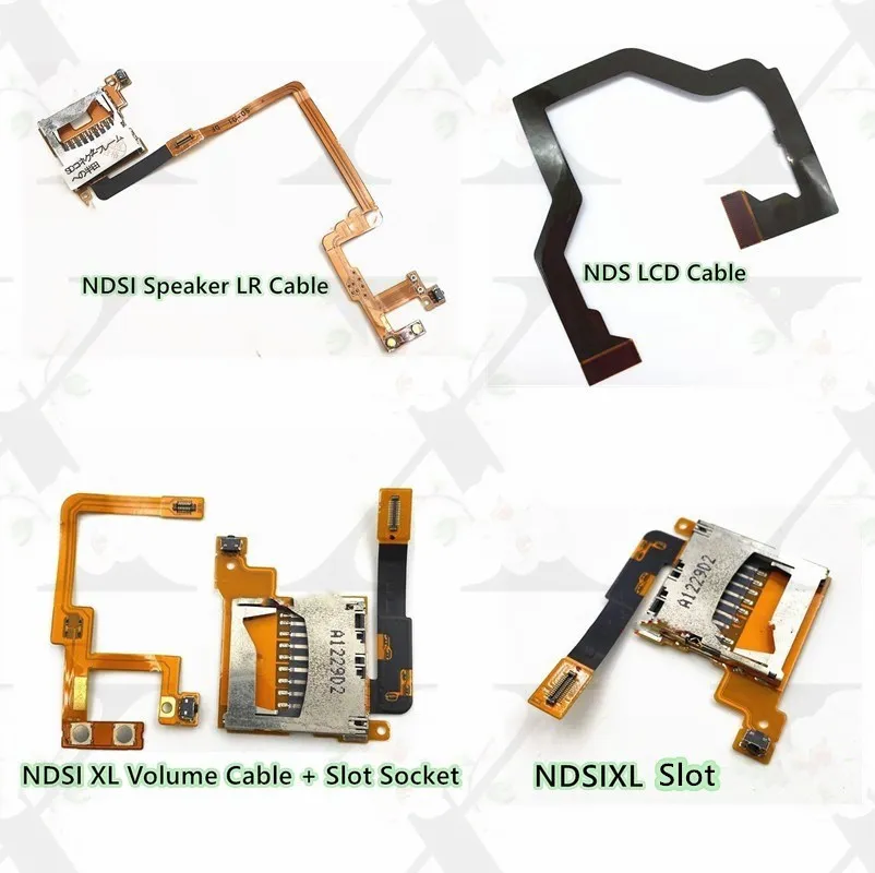 Original NOVO Para NDS Cabo LCD Para NDSi DSi SD Slot Para Cartão Cabo Para DSi XL Esquerda ...
