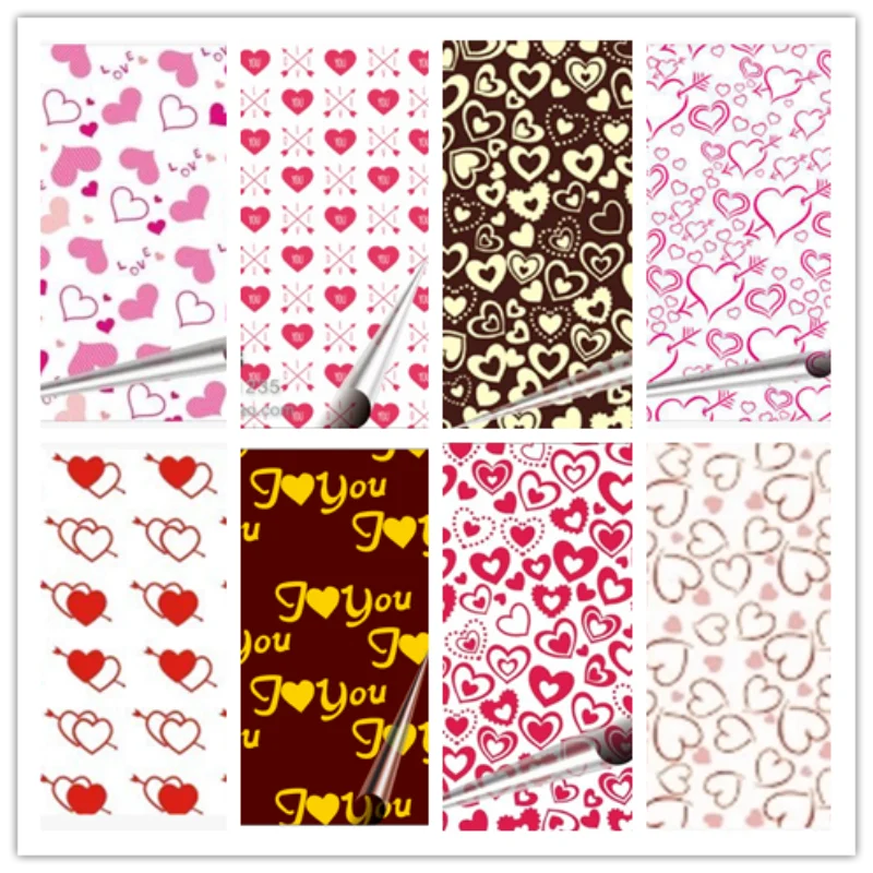 5pcs-Chocolate-Transfer-Paper-Cake-Shop-Mould-Pattern-Clear-Color-Rich ...