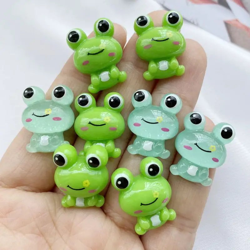 12-Pcs-New-Cute-Cartoon-Frog-Series-Flat-Back-Resin-Scrapbooking-DIY ...