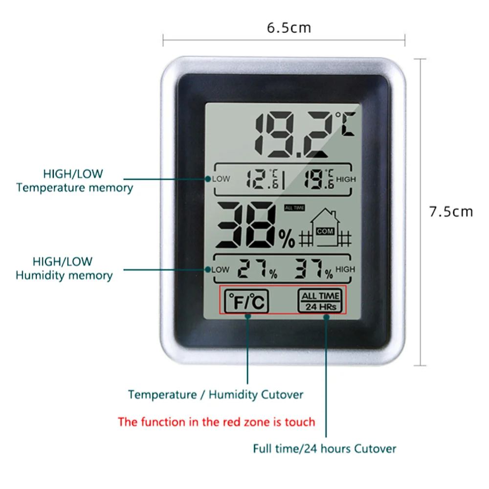 New Mini LCD Digital Thermometer Hygrometer Temperature Indoor ...