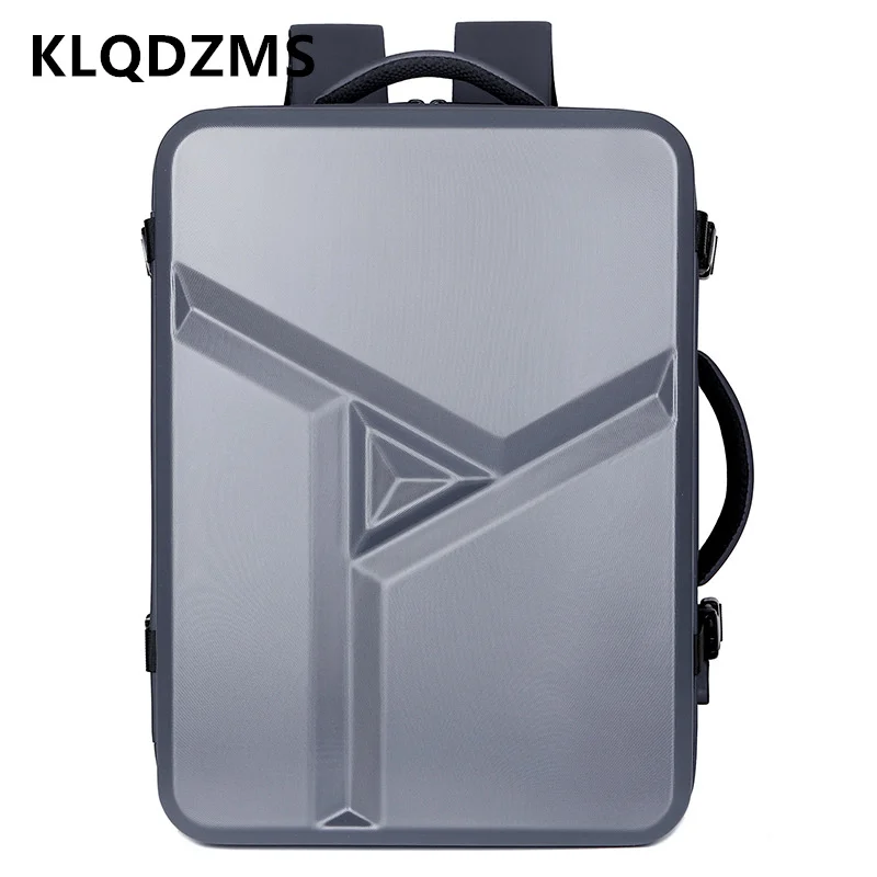 KLQDZMS-Large-Capacity-Backpack-ABS-Hard-Shell-Shoulder-Bag-Waterproof ...