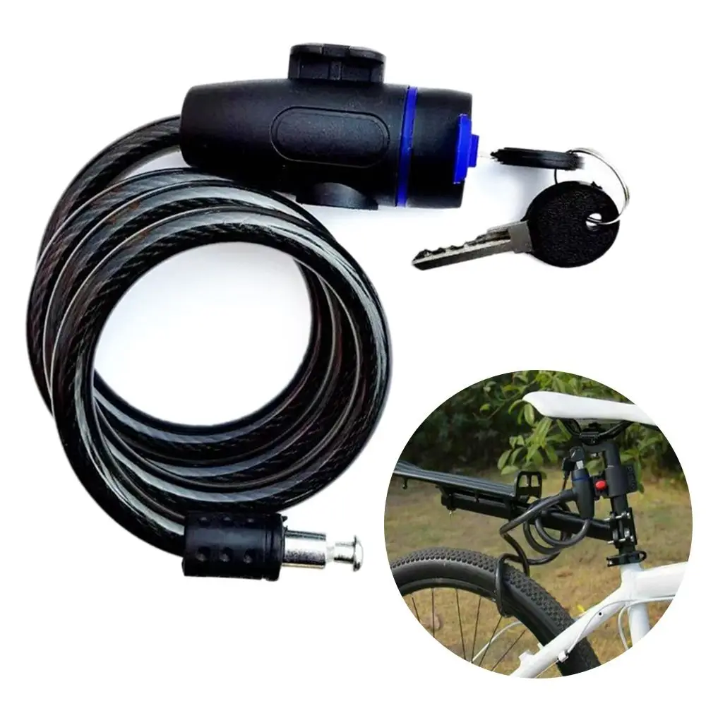 90cm-Strong-Cycling-Bicycle-Lock-Accessories-Anti-Theft-with-Two-key ...