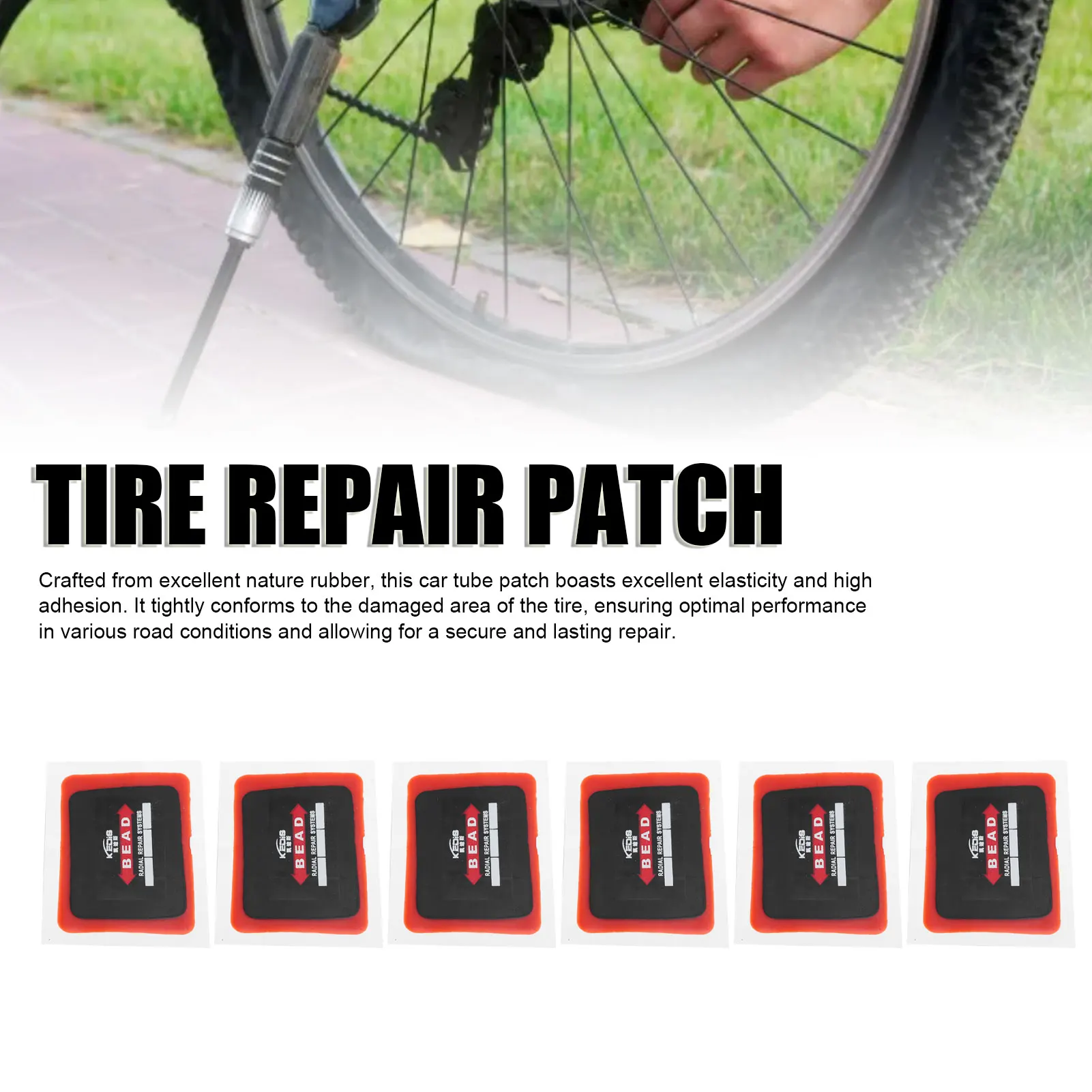 20PCS Tire Repair Patch 55x75MM Strong Adhesion Easy Using Durable ...