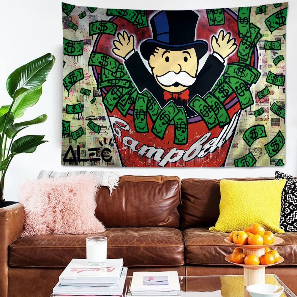 Dollar-Alec-Monopoly-Cartoon-Tapestry-Art-Science-Fiction-Room-Home ...