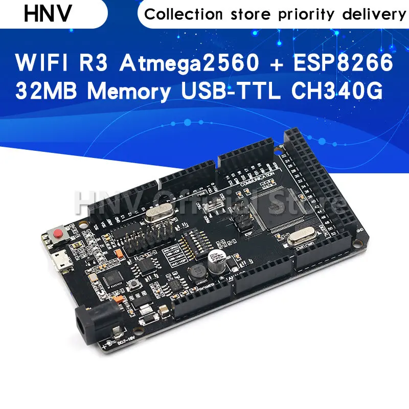 Mega2560 + WiFi R3 ATmega2560 + ESP8266 32Mb memoria USB TTL CH340G ...