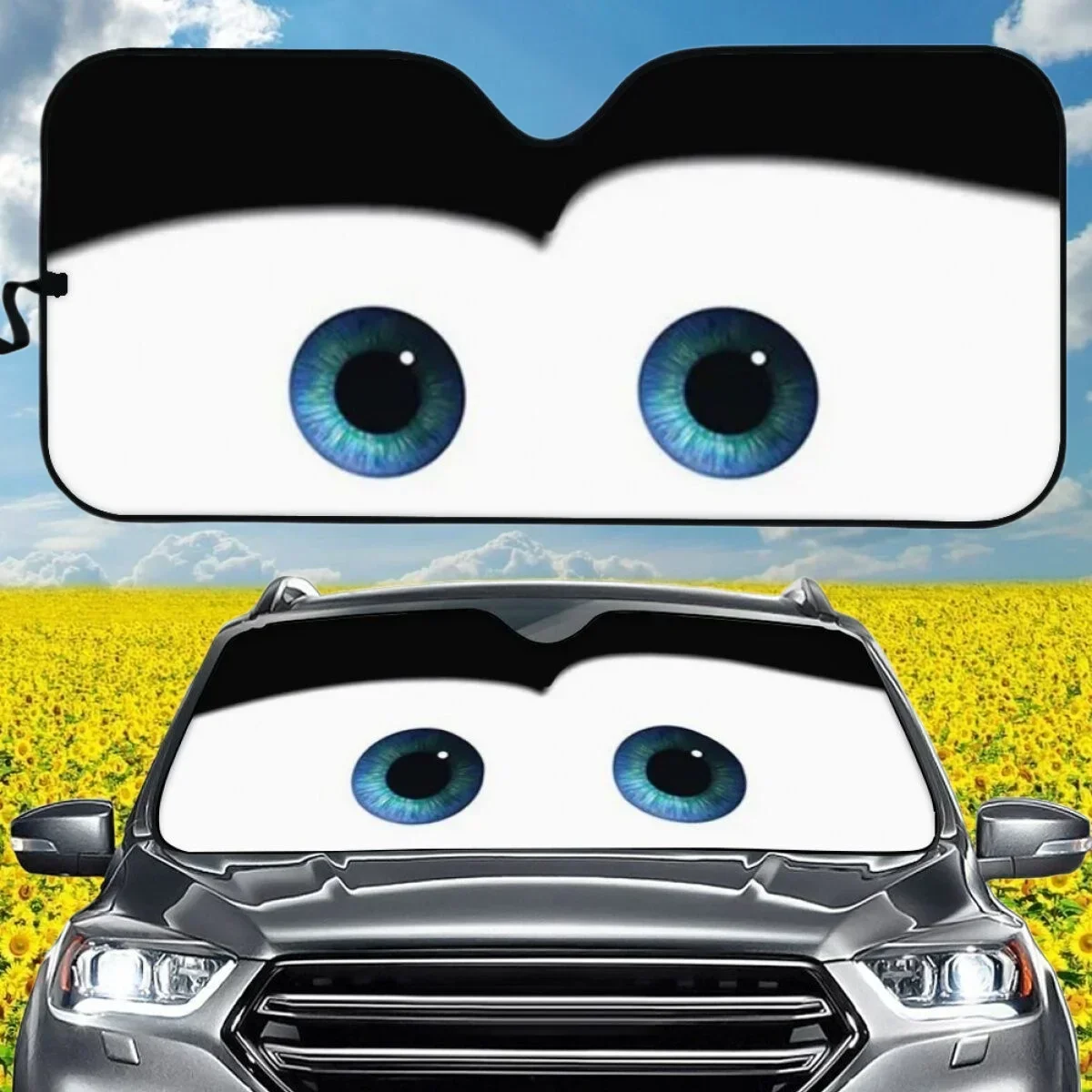 Cartoon Window Foils 4 Colors Eye Pixar Heated Windshield Sunshade Car ...