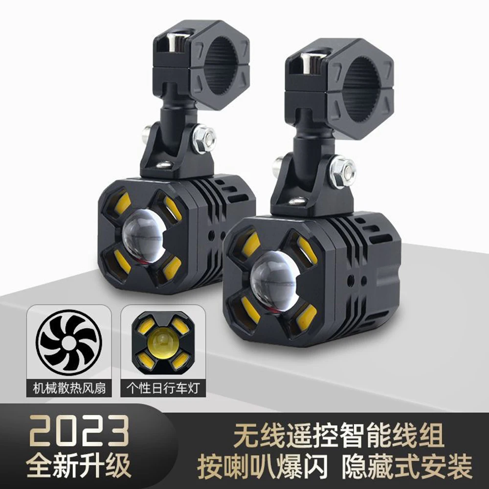 LED-Motorcycle-Headlight-Scooter-Moped-Strobe-for-Motorcycle-Mount-LED ...