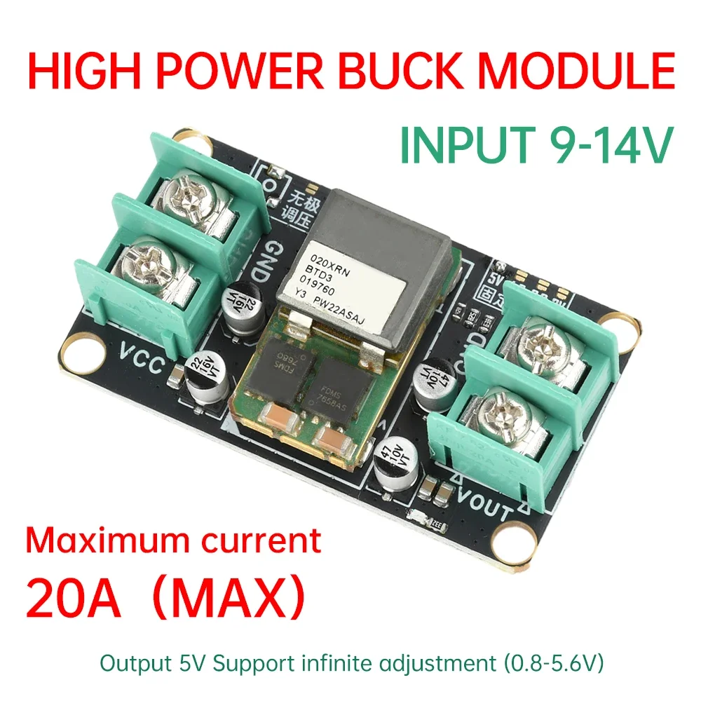 Industrial Grade DC-DC Buck Step-Down Power Supply Module 20A High ...