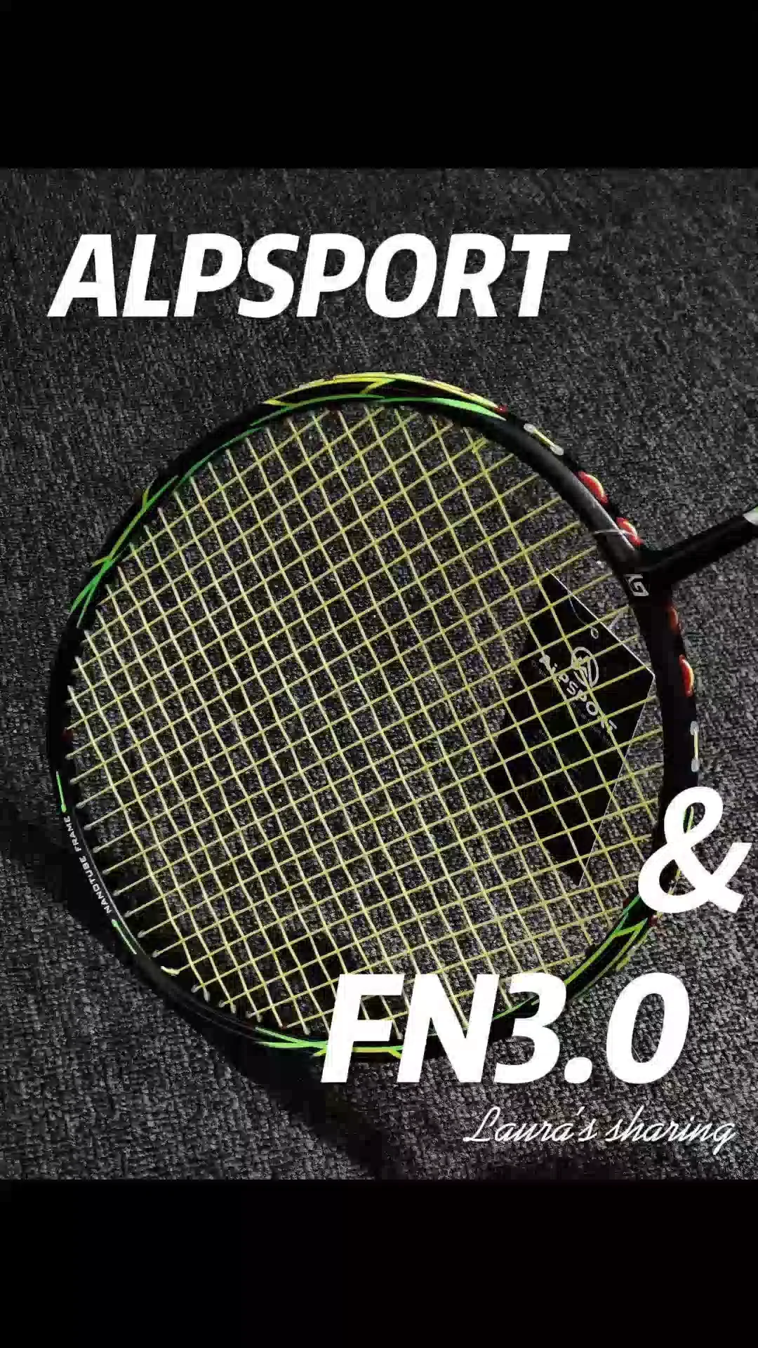 ALP FN badminton racket binding line 6U 72g 100% full carbon fiber racket professional ultra ...