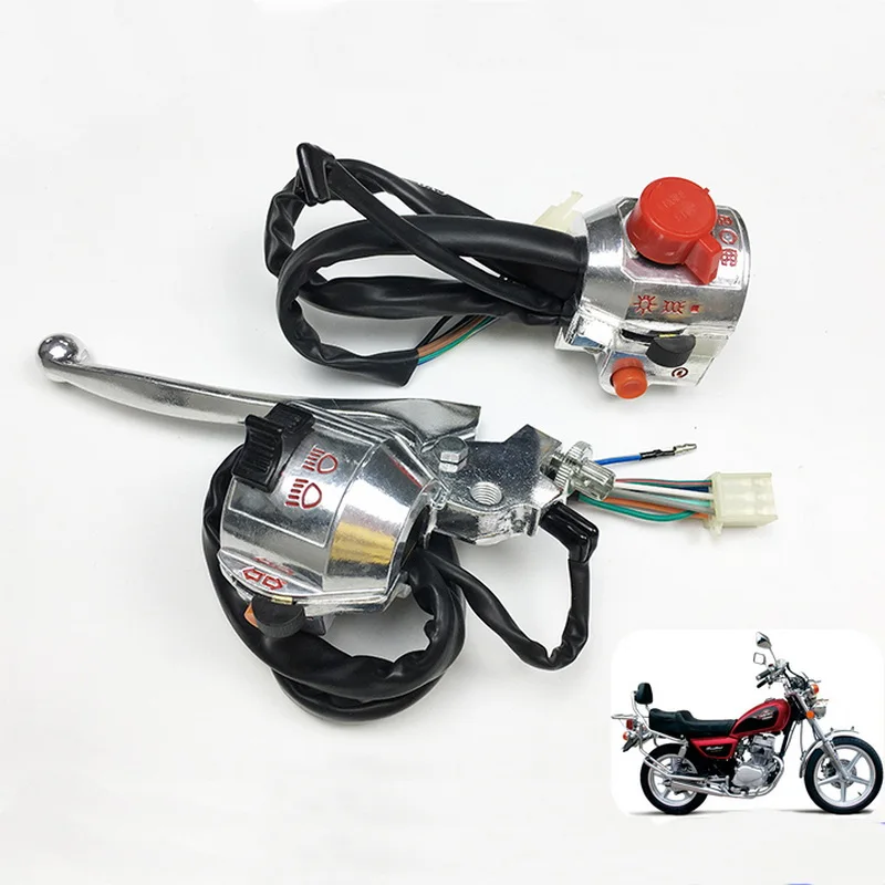 Motorcycle-Handle-Bar-Left-Right-Switches-Brake-Clutch-Switch-Lever-for ...