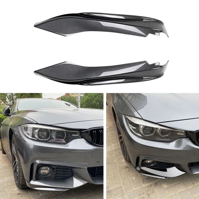 Carbon-Fiber-Car-Front-Bumper-Side-Splitter-Cover-Air-Vent-Intake ...