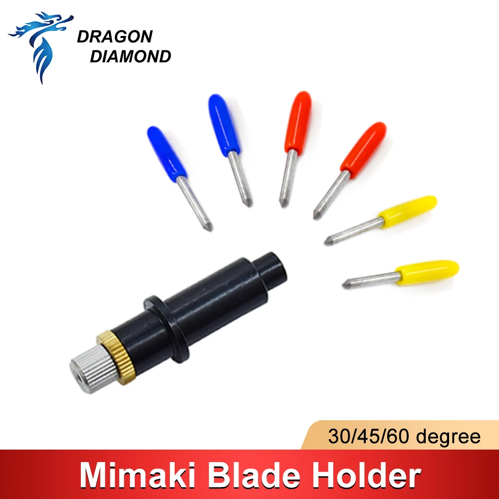 5 Pcs 30/45/60 Degree Mimaki Cutting Plotter Blades +1 pcs Mimaki Vinyl ...