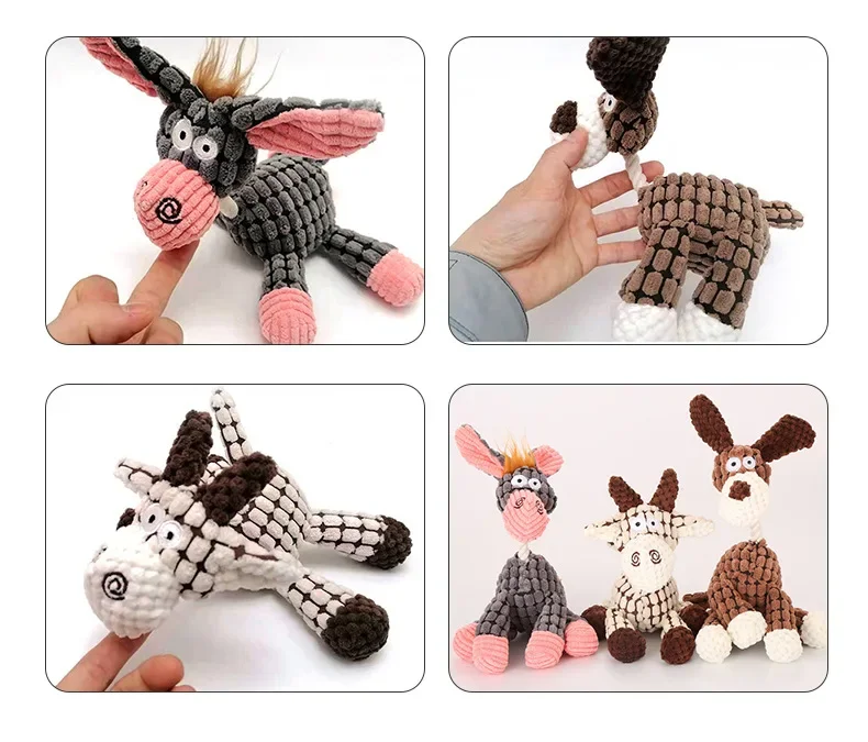 Plush-Corn-Kernels-for-Pet-Teeth-Cleaning-Voz-Interativa-Burro-Corda-de ...