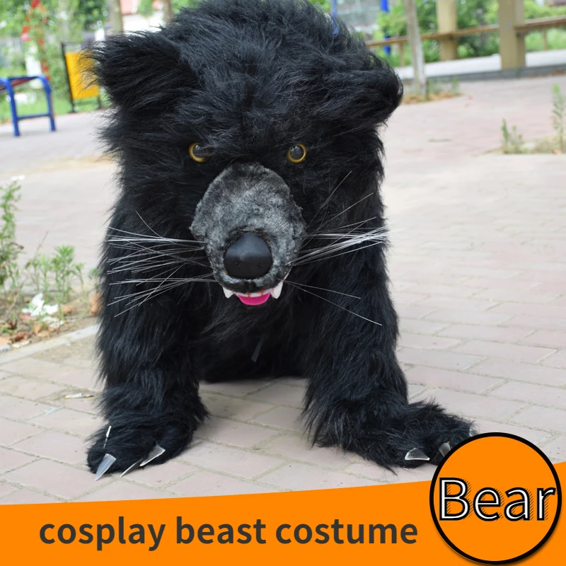 Realistic Black Bear Costume