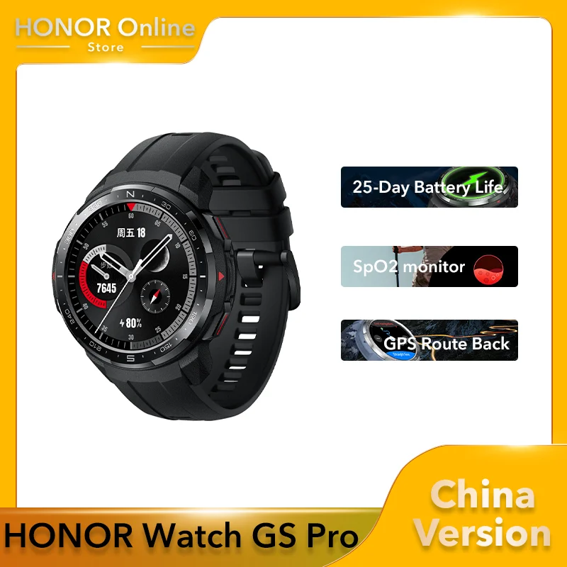 Global Version Honor Watch Gs Pro Smart Watch Spo2 Smartwatch Heart ...