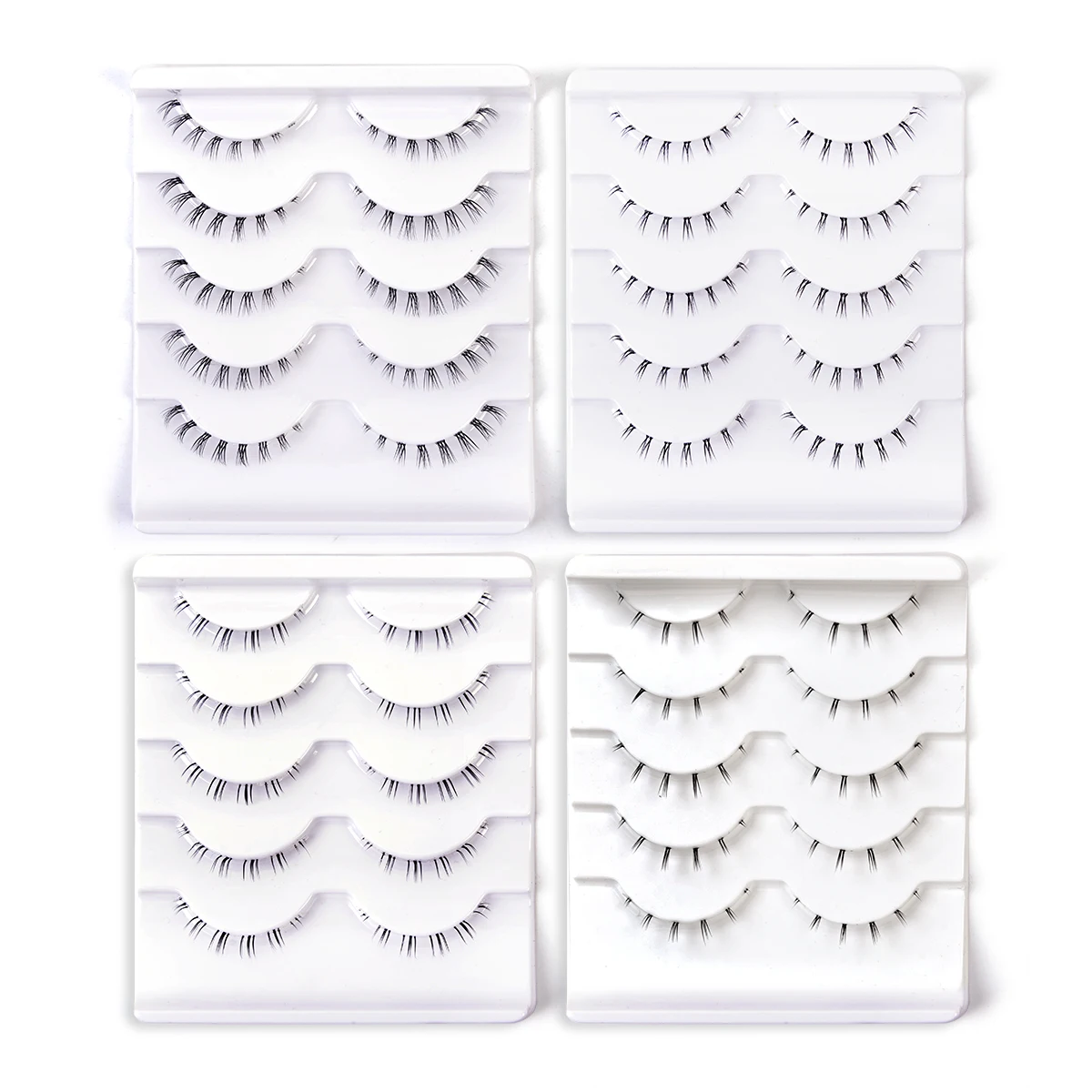 5-Pairs-x-4trays-Lashes-Natural-Lower-Eyelashes-False-Eyelash-Pack-Lot ...