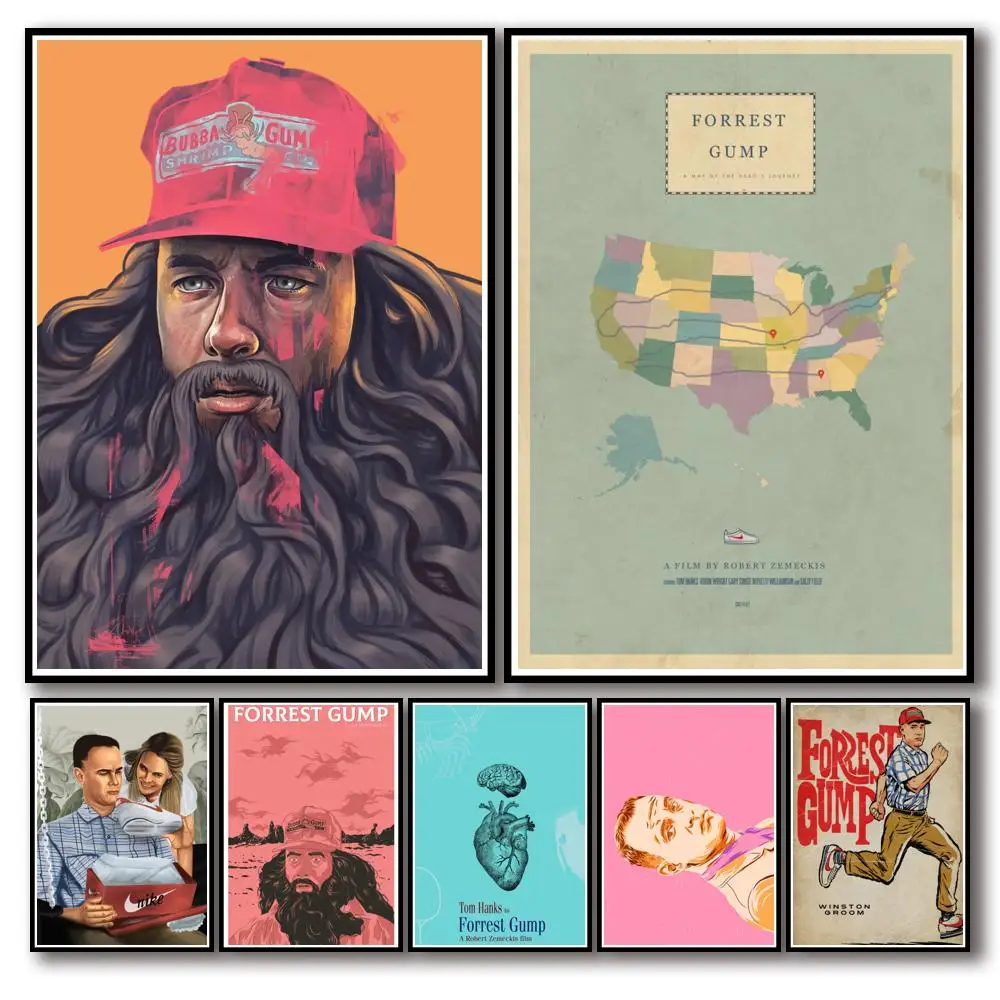 19-Designs-Movie-Forrest-Gump-Whitepaper-Poster-Artwork-Fancy-Wall ...