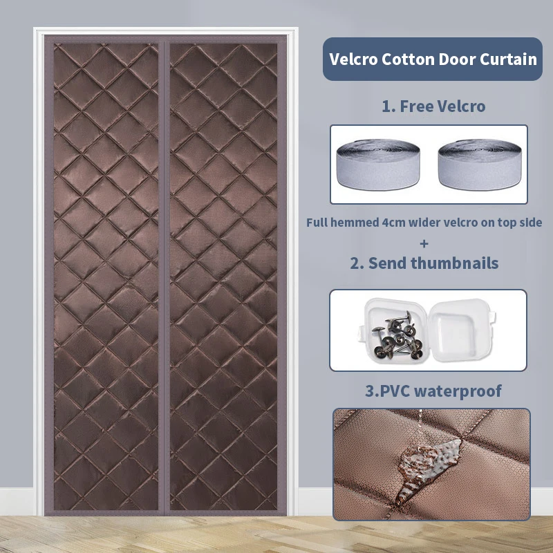 Coldproof Door Screen Waterproof Thicken Door Cutain With Cotton Warm ...