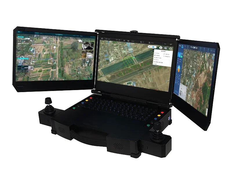 uav-ground-control-station-Three-screen-ground-station-15km-5G-16G-Core ...