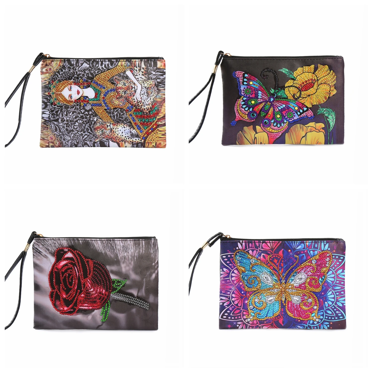1pc/Set DIY Butterfly Diamond Art Purses for Women Soft Leather Handbag ...