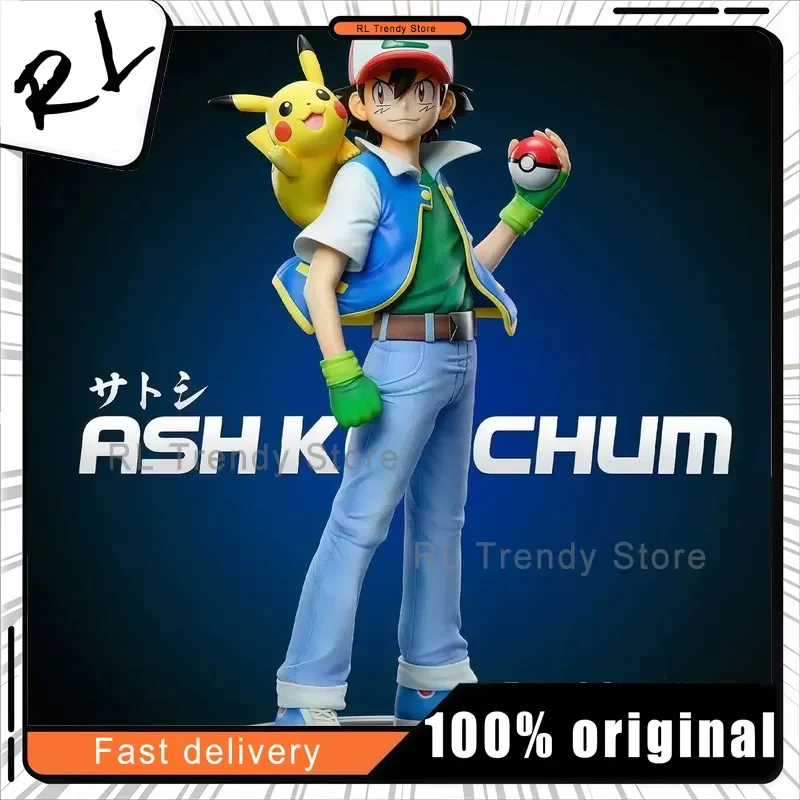 Ash Ketchum Anime Figure 18cm Pvc Gk Statue Model Collectible Doll For ...