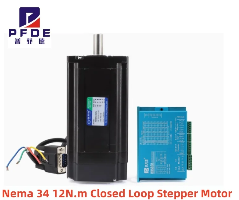 Nema 34 12N.m Closed Loop Stepper Motor Kit Hybird Servo Driver 86 2 ...