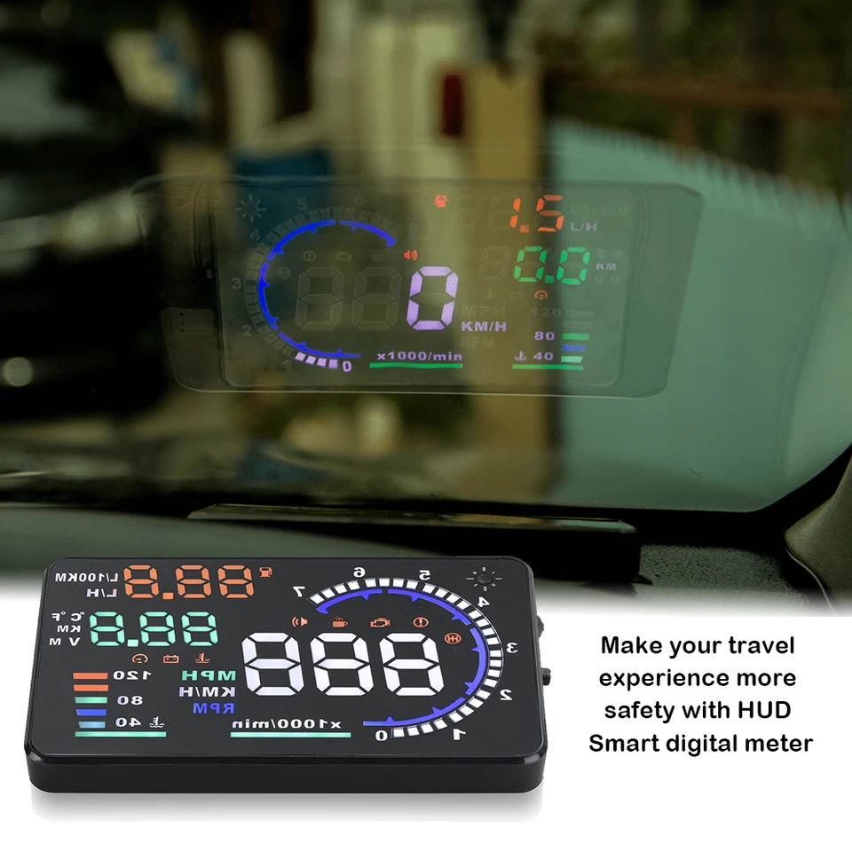 Car Display Screen Windshield Head-up Display (HUD): Navigation ...