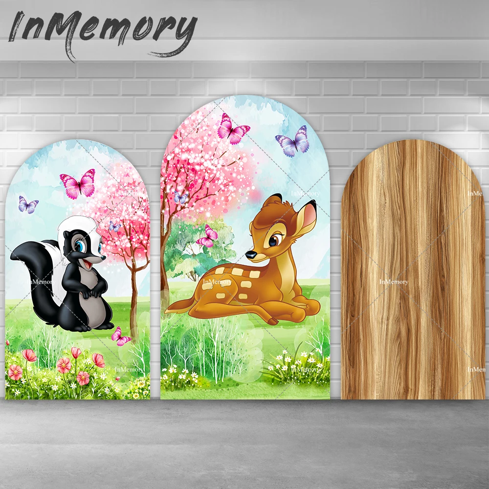 Disney-Bambi-Birthday-Arch-Backdrop-Cover-Wedding-Photozone-Wall ...
