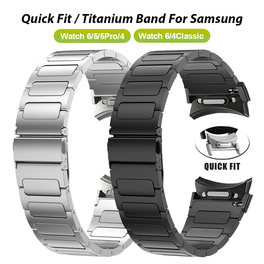No-Gaps-Titanium-Metal-Band-for-Samsung-Galaxy-Watch-6-Classic-47mm ...
