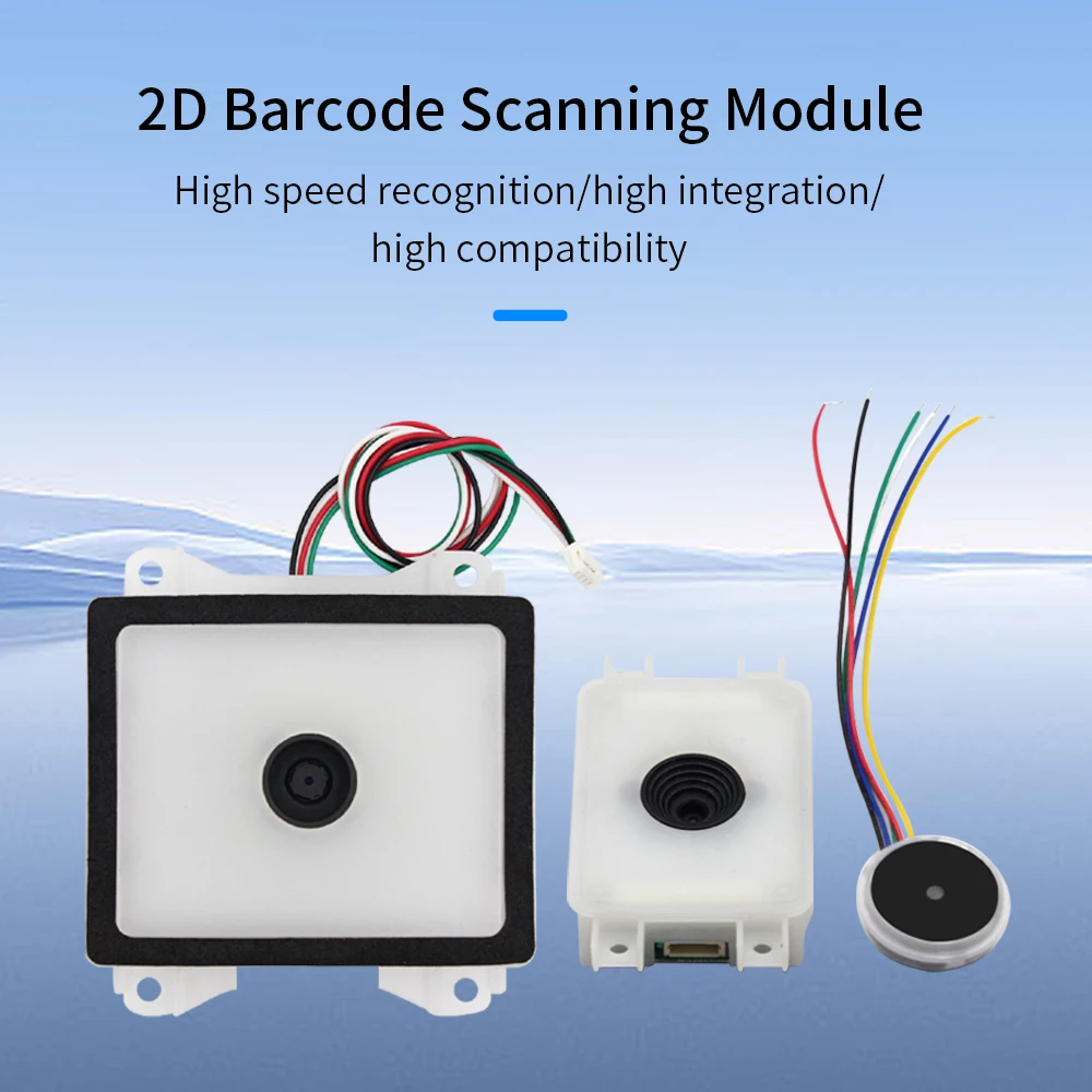 UART DC5V Barcode Scanner QRcode Reader Module 1D 2D QR Code Bar Code ...