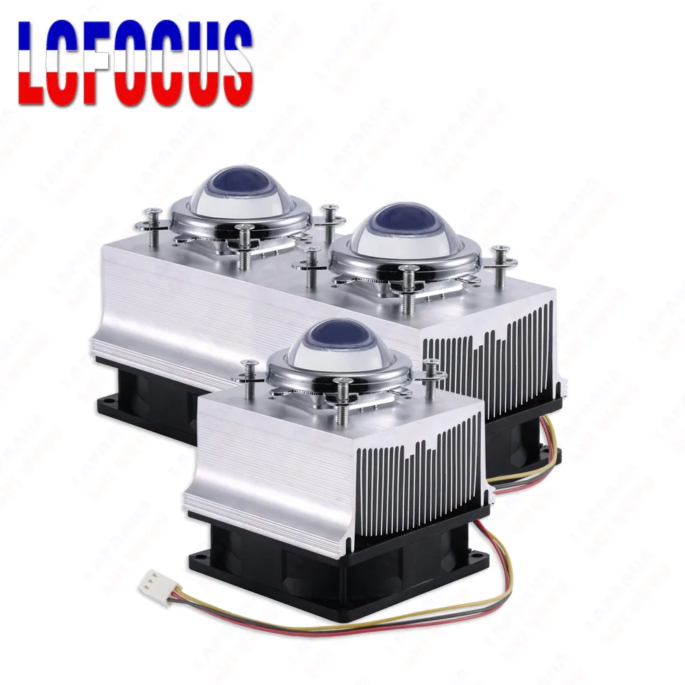 LED-Heatsink-Cooling-Radiator-60-90-120-Degrees-Lenes-Reflector-Bracket ...