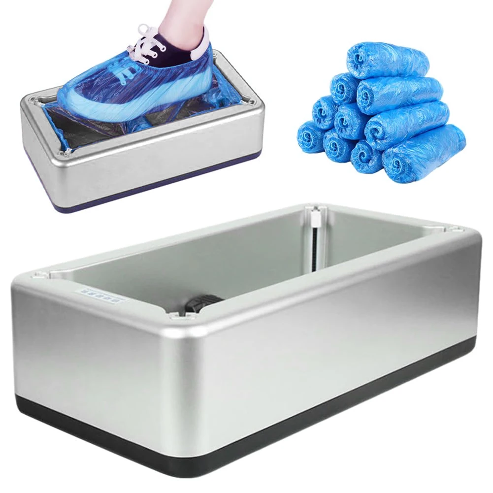 Automatic-Disposable-Shoe-Cover-Waterproof-Overshoes-Dispenser-Portable ...