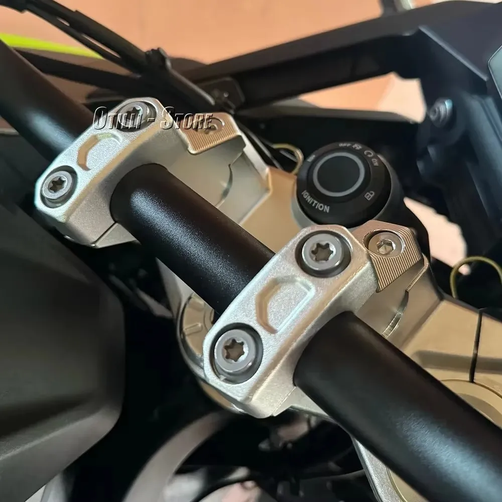 New Motorcycle Accessories for Voge DS900X Silver Handlebar Riser Mount ...
