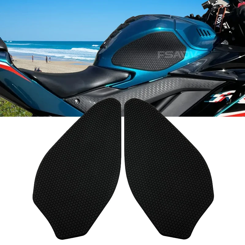 Tank Pad Side Fuel Tank Traction Knee Grips Anti Slip Pads For YAMAHA ...