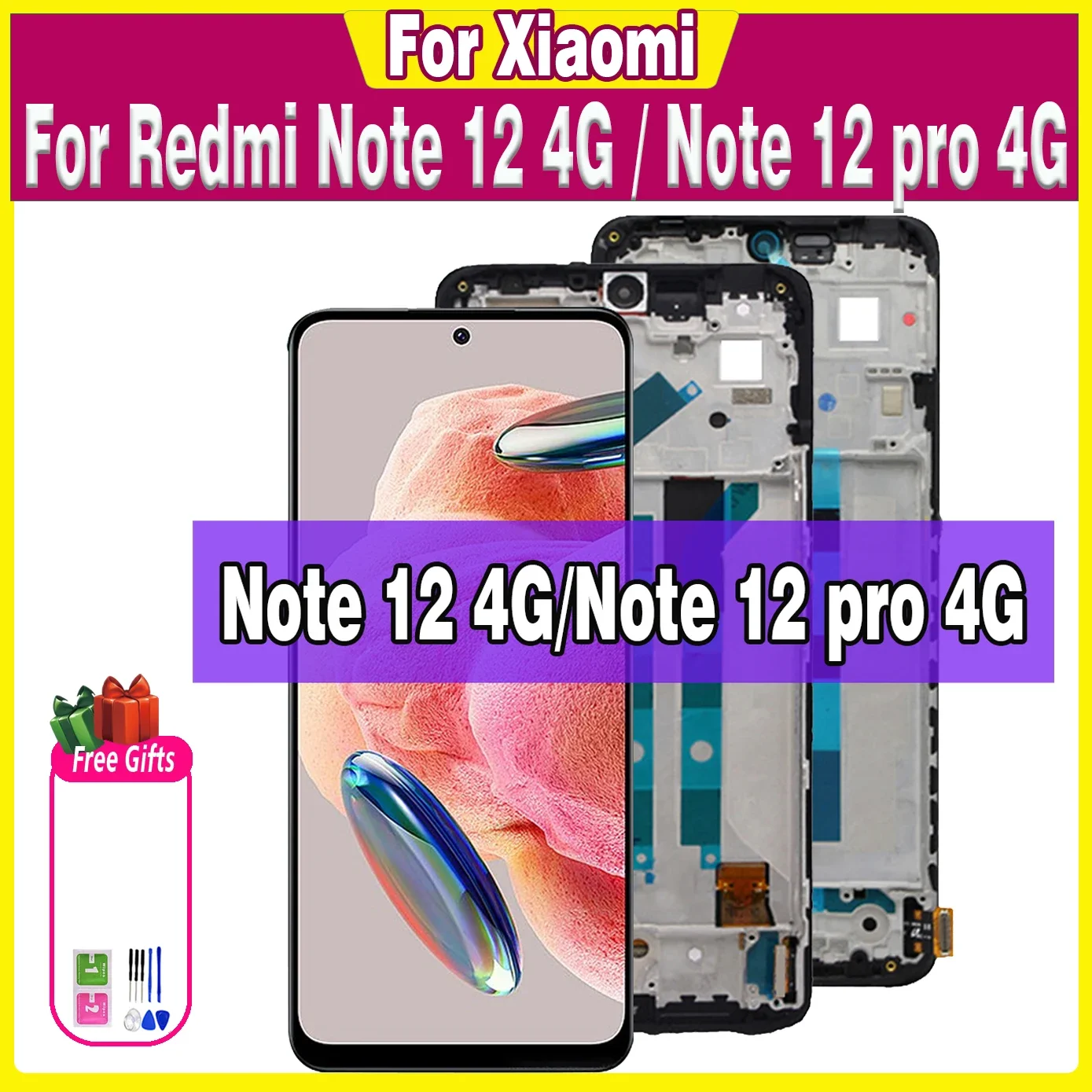 100-Tested-for-Redmi-Note-12-pro-4G-2209116AG-LCD-for-Xiaomi-Redmi-Note ...