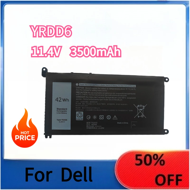 YRDD6 1VX1H Laptop Battery For Dell YRDD6 5498 3400 5493 5590 5593 5584 ...